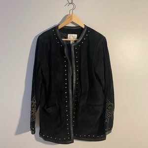 Linea by Louis Dell'Olio | Jackets & Coats | Linea Black Suede Leather ...